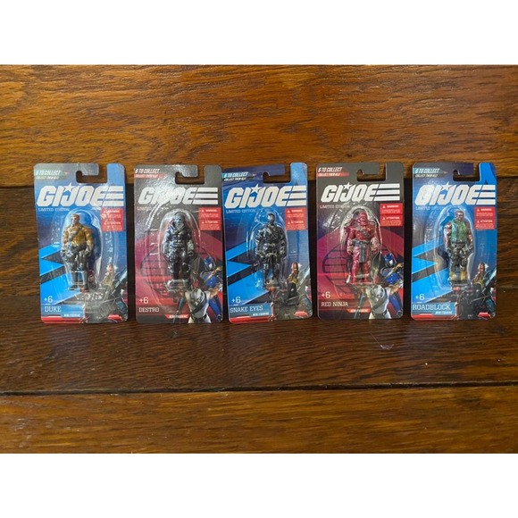 G.I. Joe | Toys | Set Of 5 Gi Joe Action Figures Red Ninja Roadblock ...
